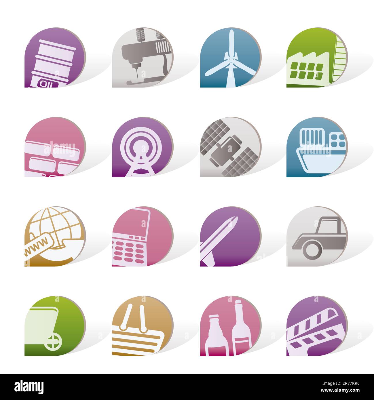 Simple Business and industry objects - Vector illustration Stock Vector ...