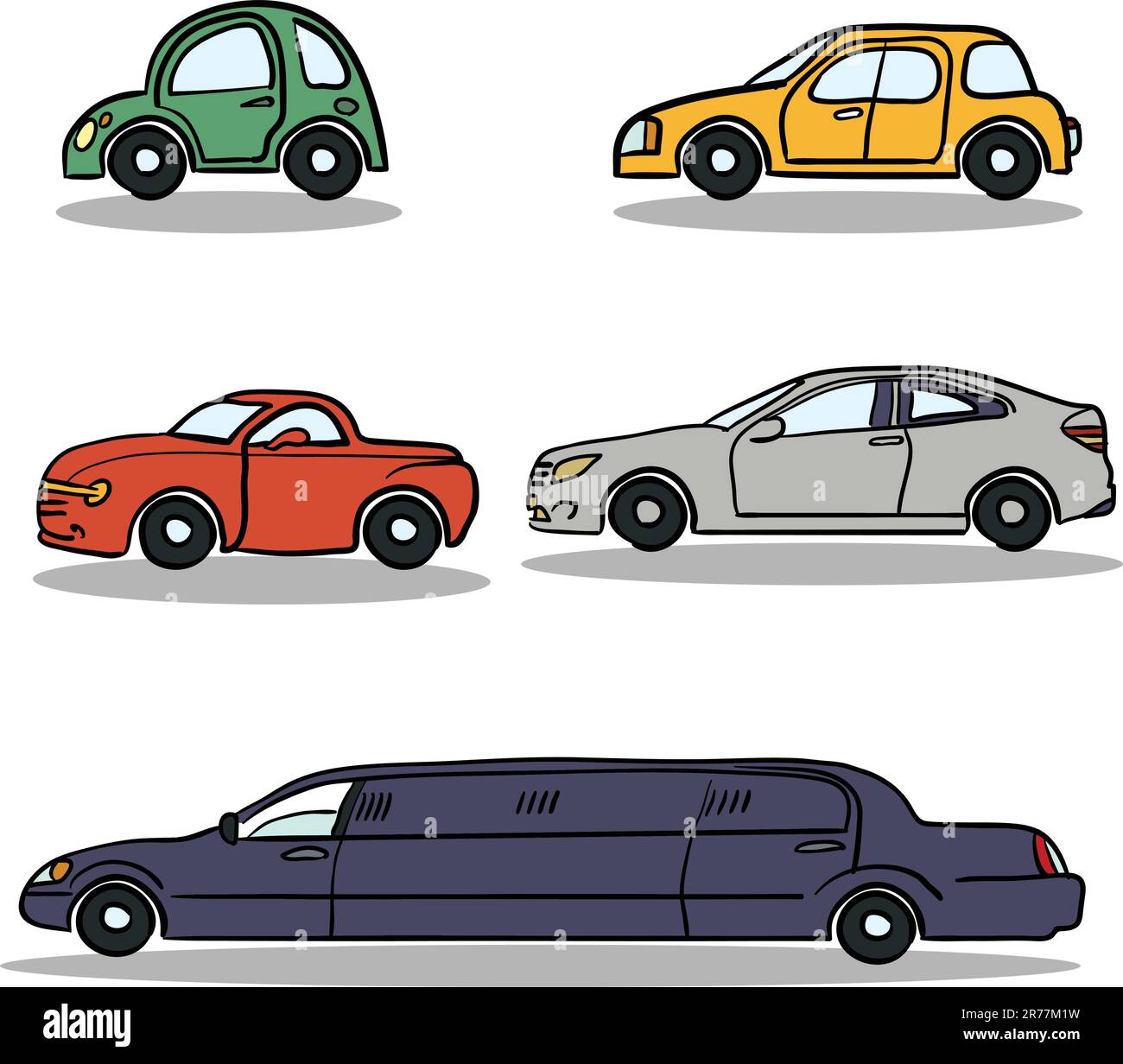 Car cars front back Stock Vector Images - Alamy