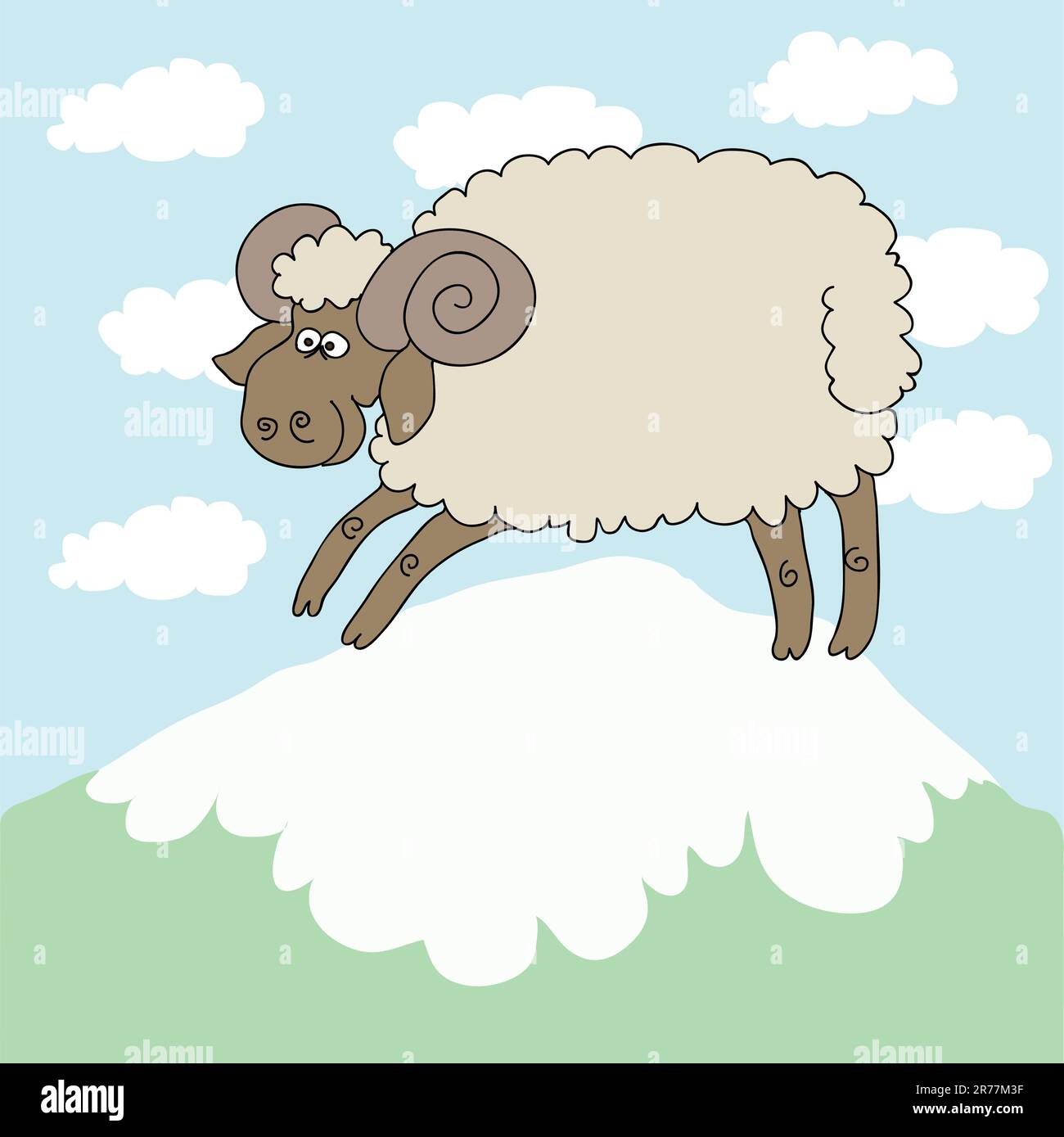 Ram silhouette Stock Vector Images - Alamy