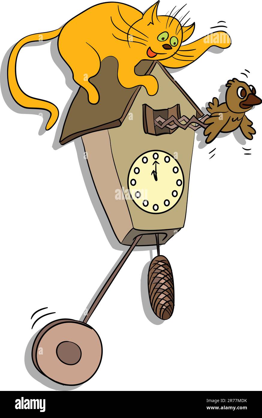 Long hair cat Stock Vector Images - Alamy