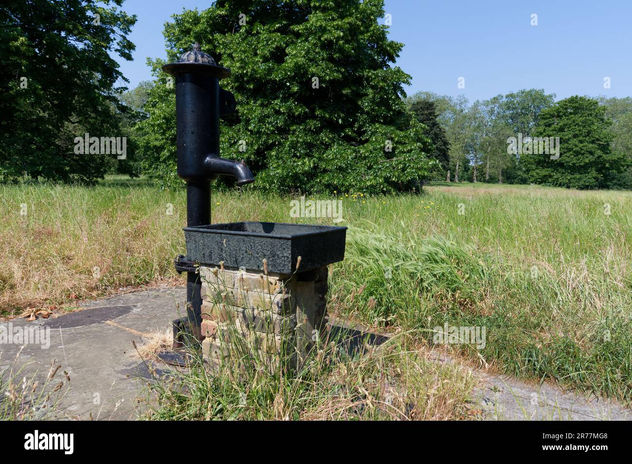 old water pump and trough in Hyde Park - London Stock Photo - Alamy