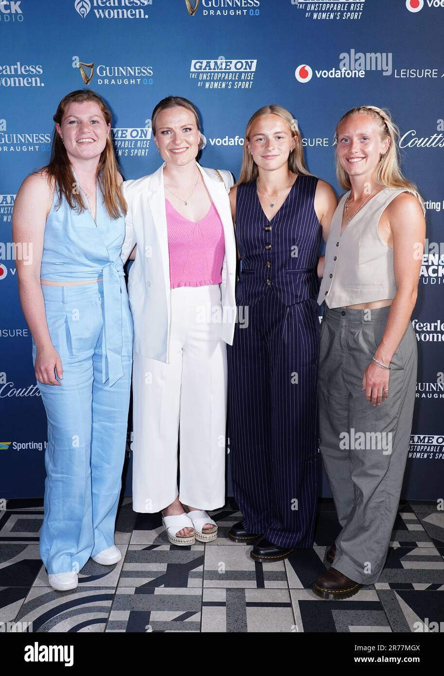 (left to right) Tess Howard, Hollie Pearne-Webb, Lily Walker, and Alex ...