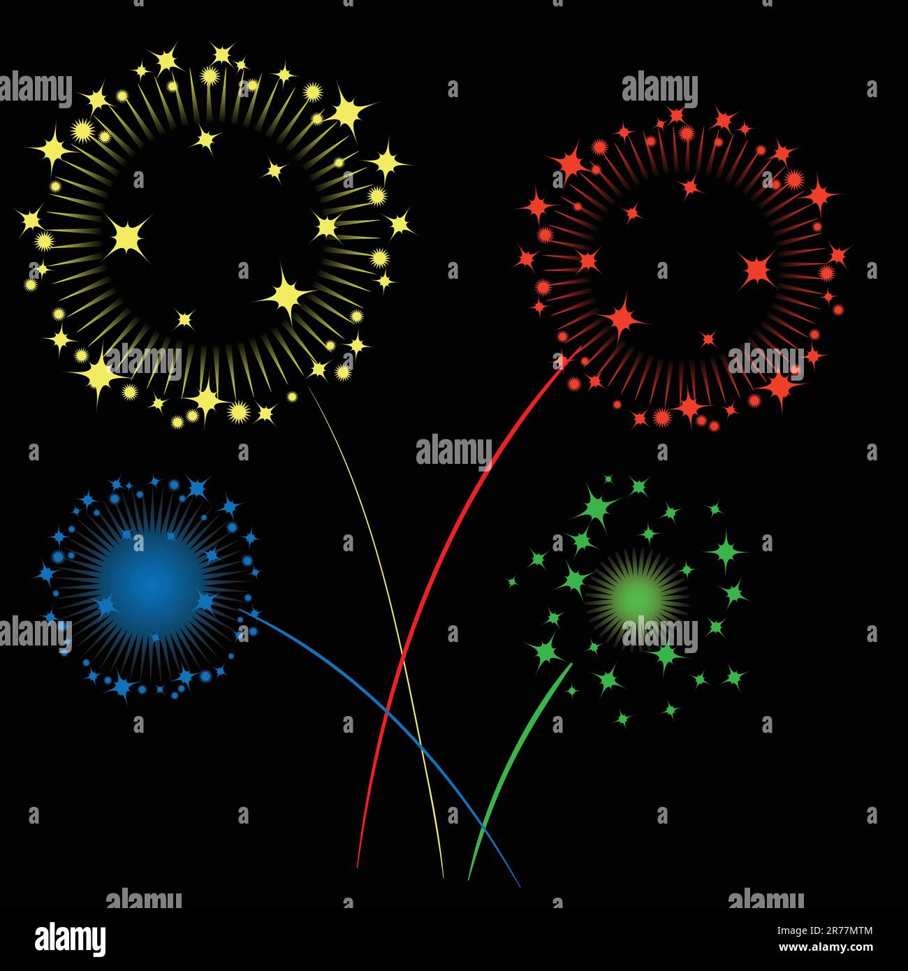 Fireworks glow Stock Vector Images - Alamy