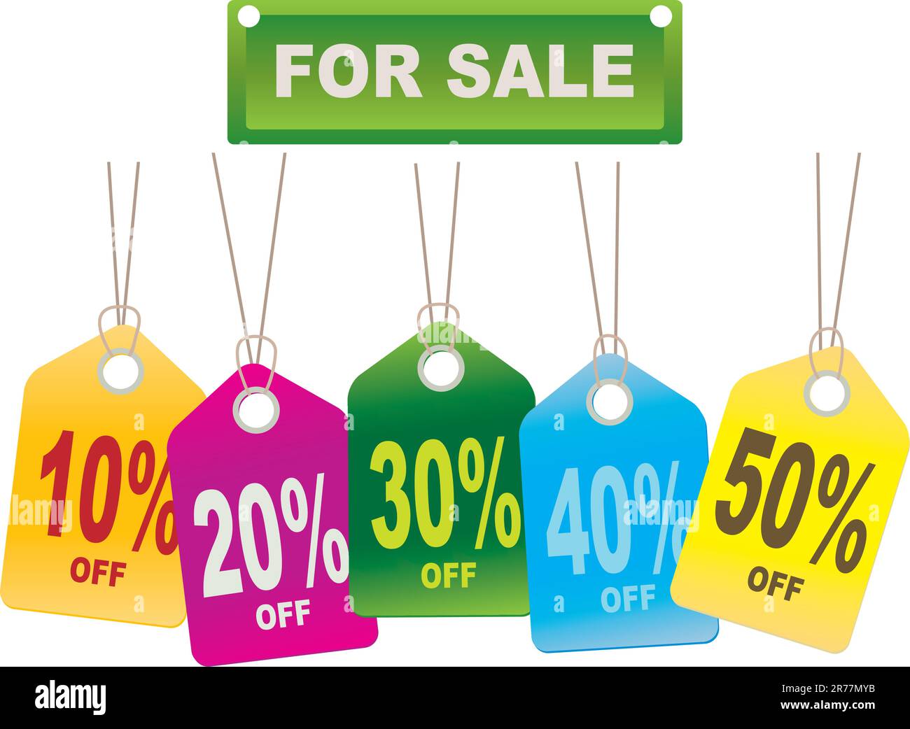 Cardboard Sales Tags. Vector illustration for you design Stock Vector ...
