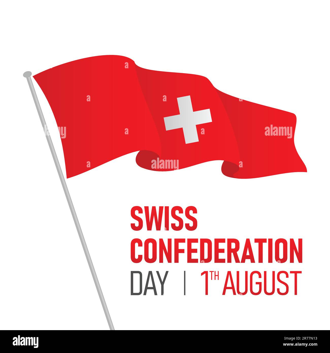 Switzerland flag wallpaper Stock Vector Images - Alamy