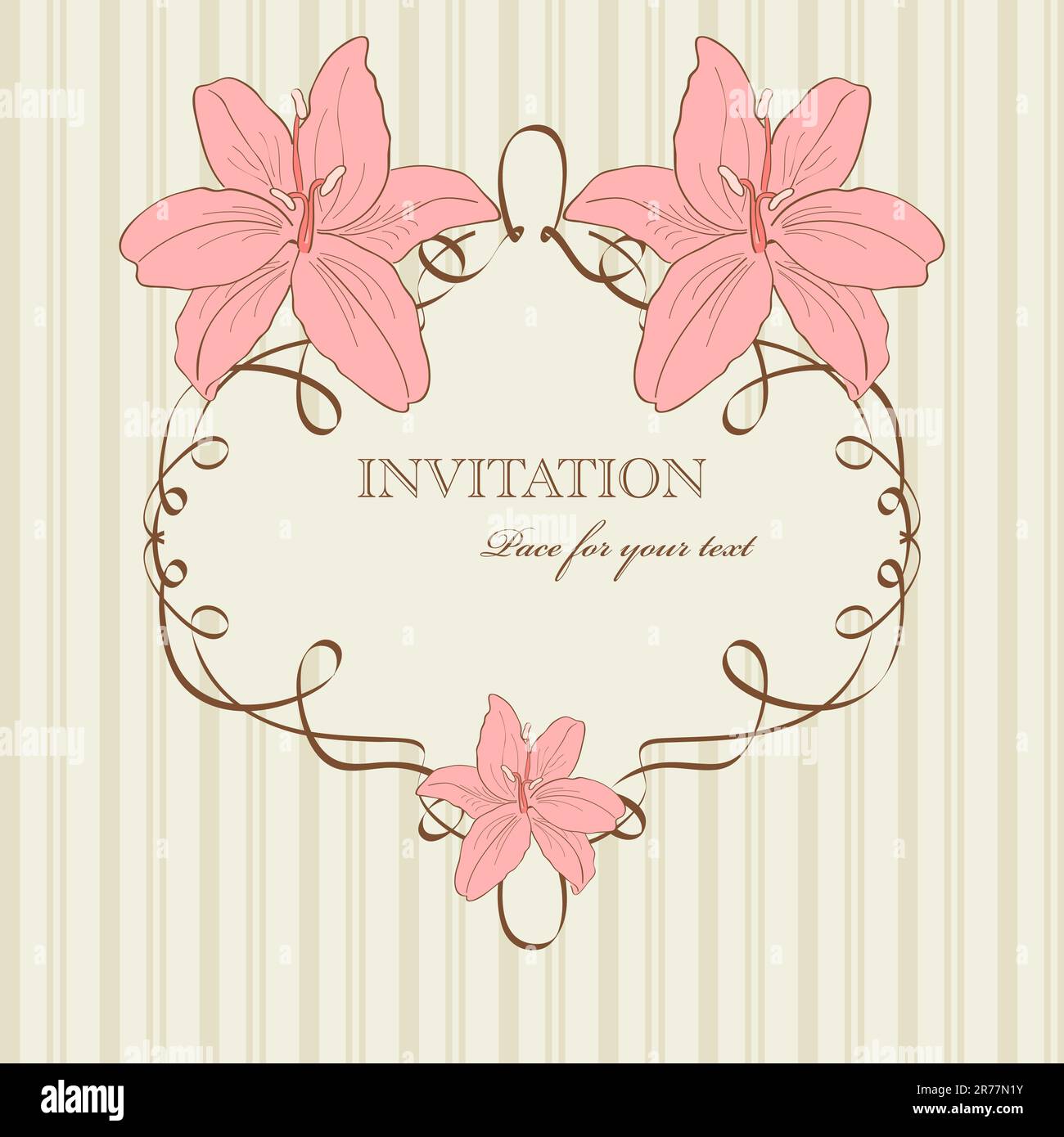 Vector vintage pattern for invitation Stock Vector Image & Art - Alamy