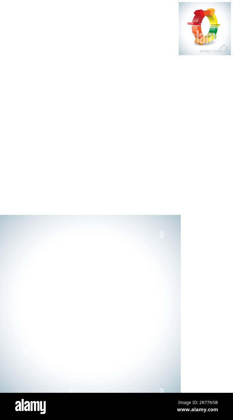 Colorful abstract 3d shape Stock Vector Images - Alamy