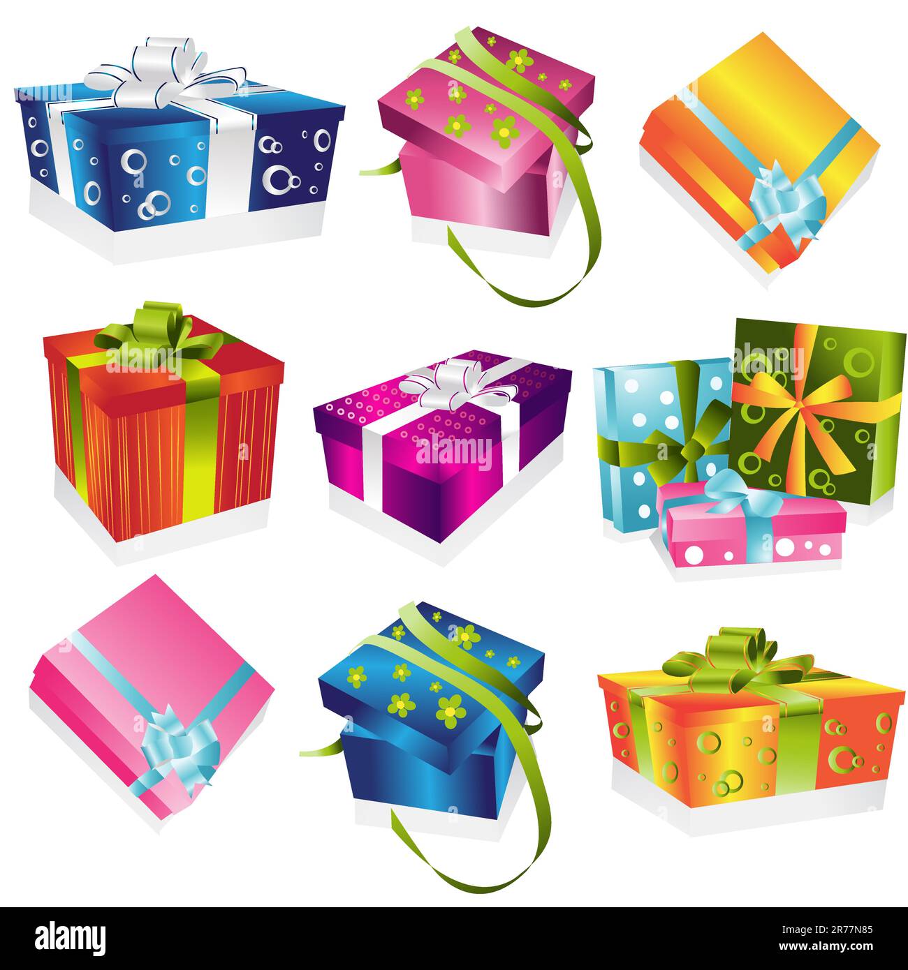 Different vector gifts illustration Stock Vector Image & Art - Alamy