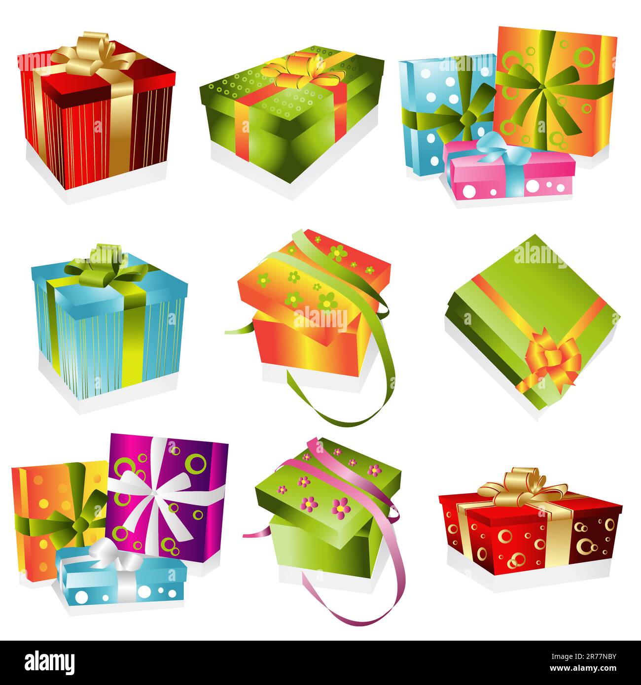 Different vector gifts illustration Stock Vector Image & Art - Alamy
