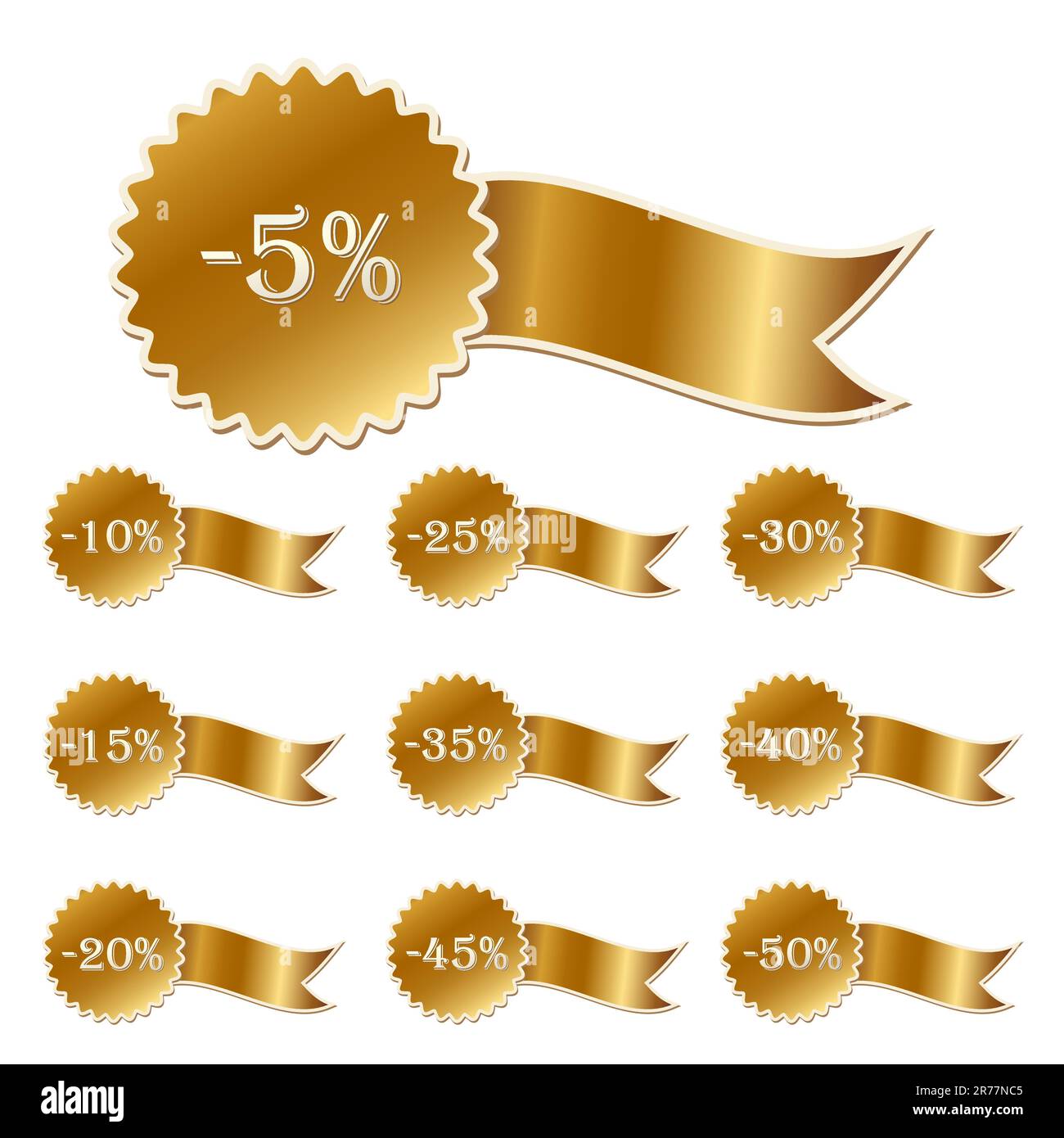 discount labels collection isolated on white Stock Vector Image & Art ...