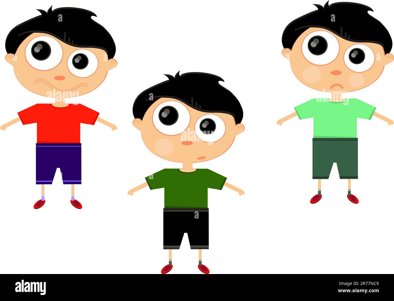 Set of cartoon children. Humor Stock Vector Image & Art - Alamy