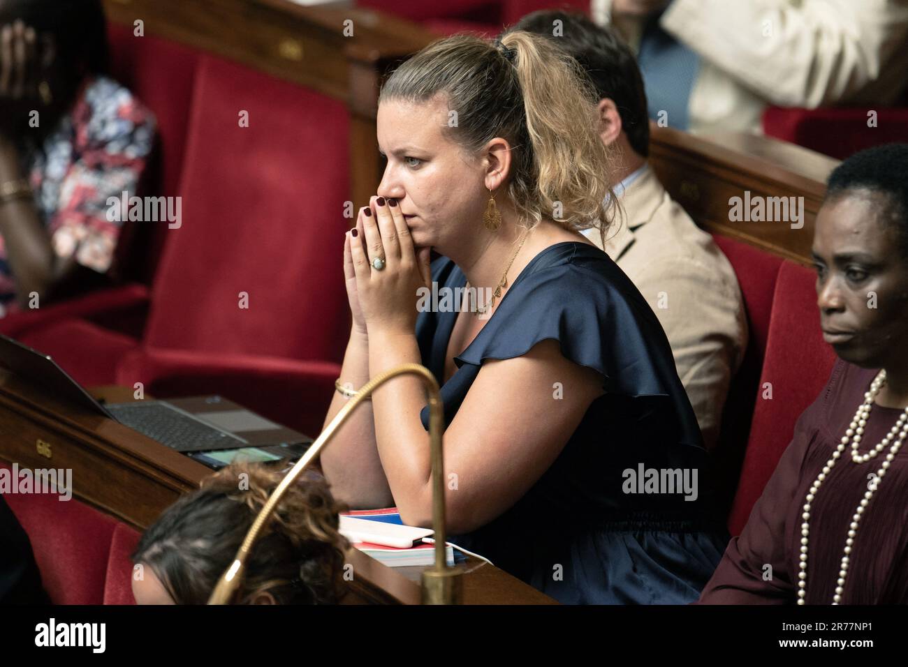 Paris, France. 13th June, 2023. Deputy, Mathilde Panot attends a ...