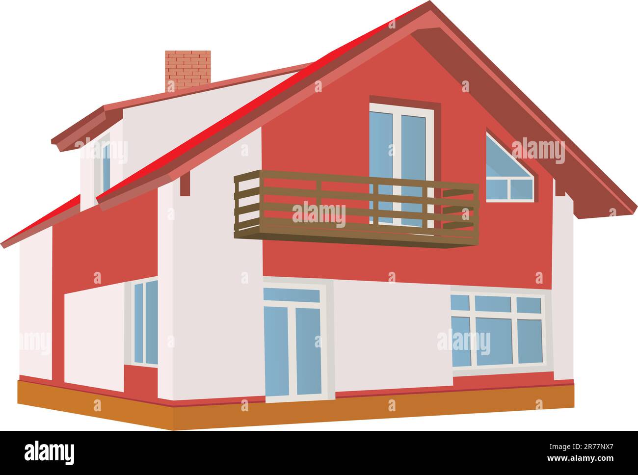 Cottage (Detailed). Vector illustration for you design Stock Vector ...