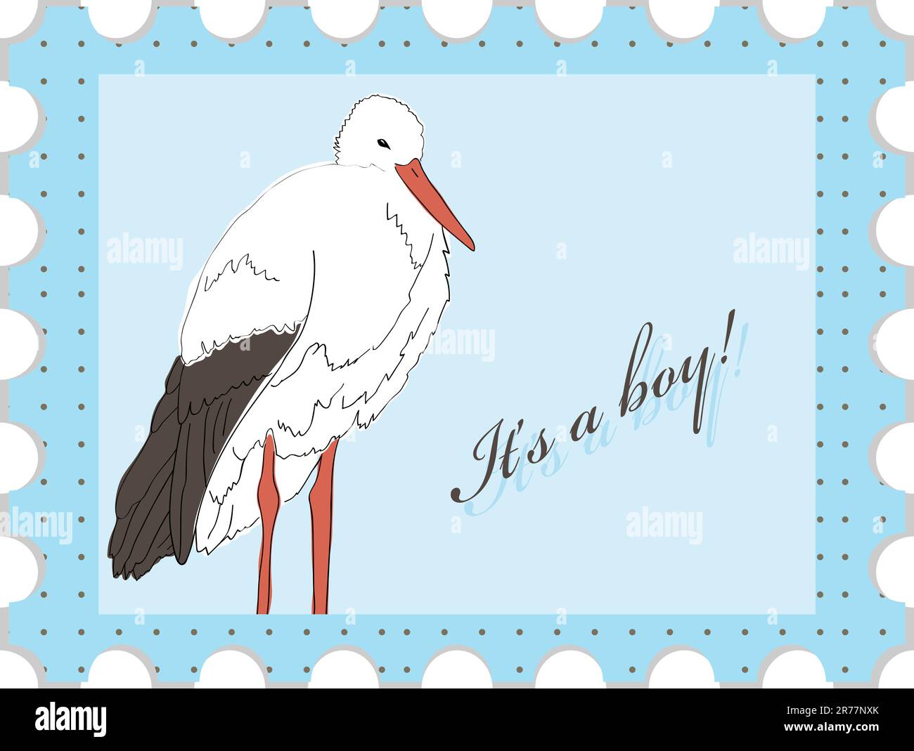 Small stork Stock Vector Images - Alamy