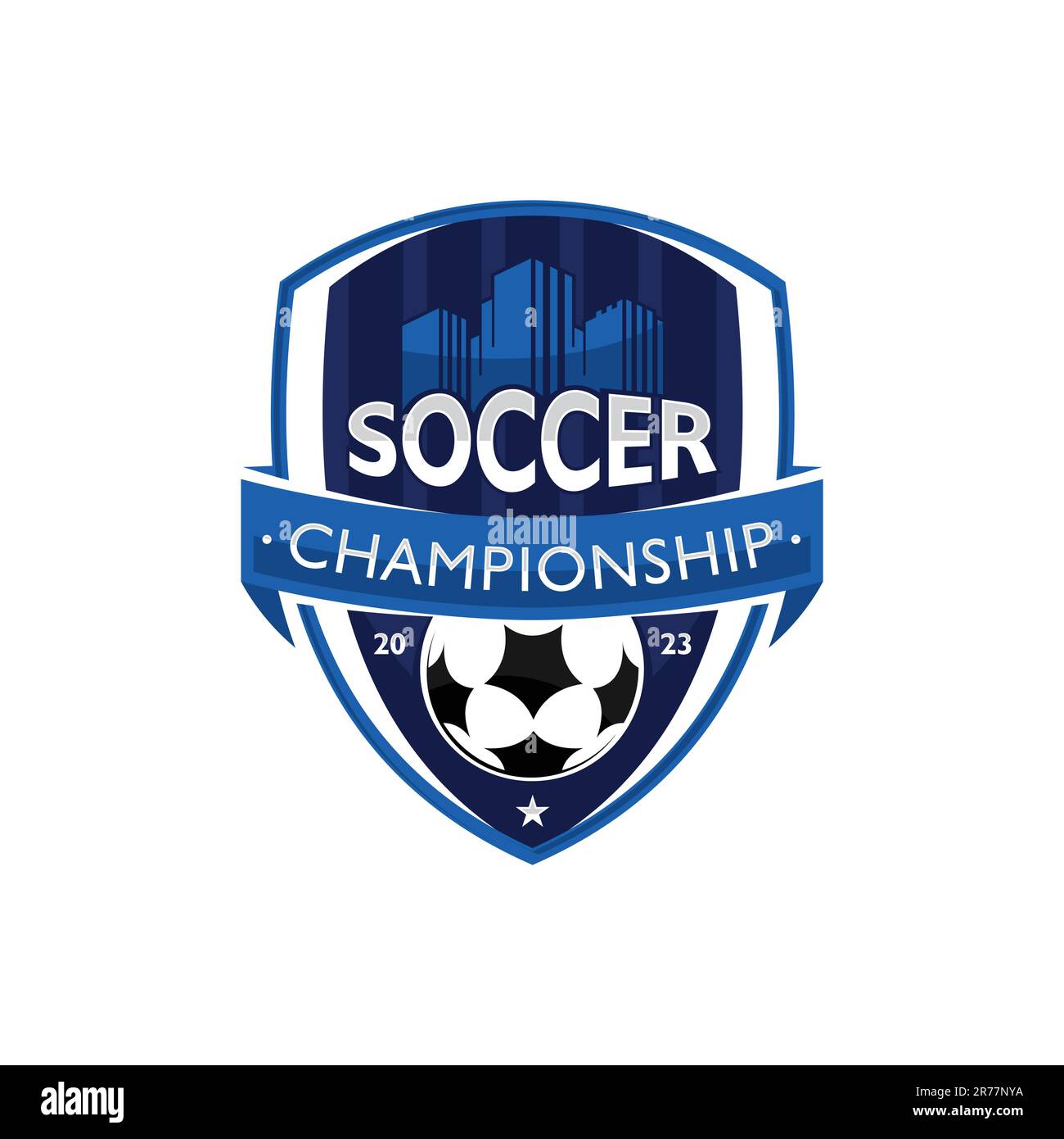 Soccer Championship design emblem for Sport soccer team. Vector ...