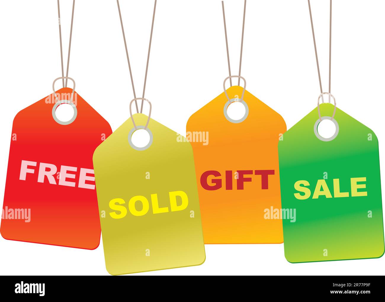 Cardboard Sales Tags. Vector illustration for you design Stock Vector ...