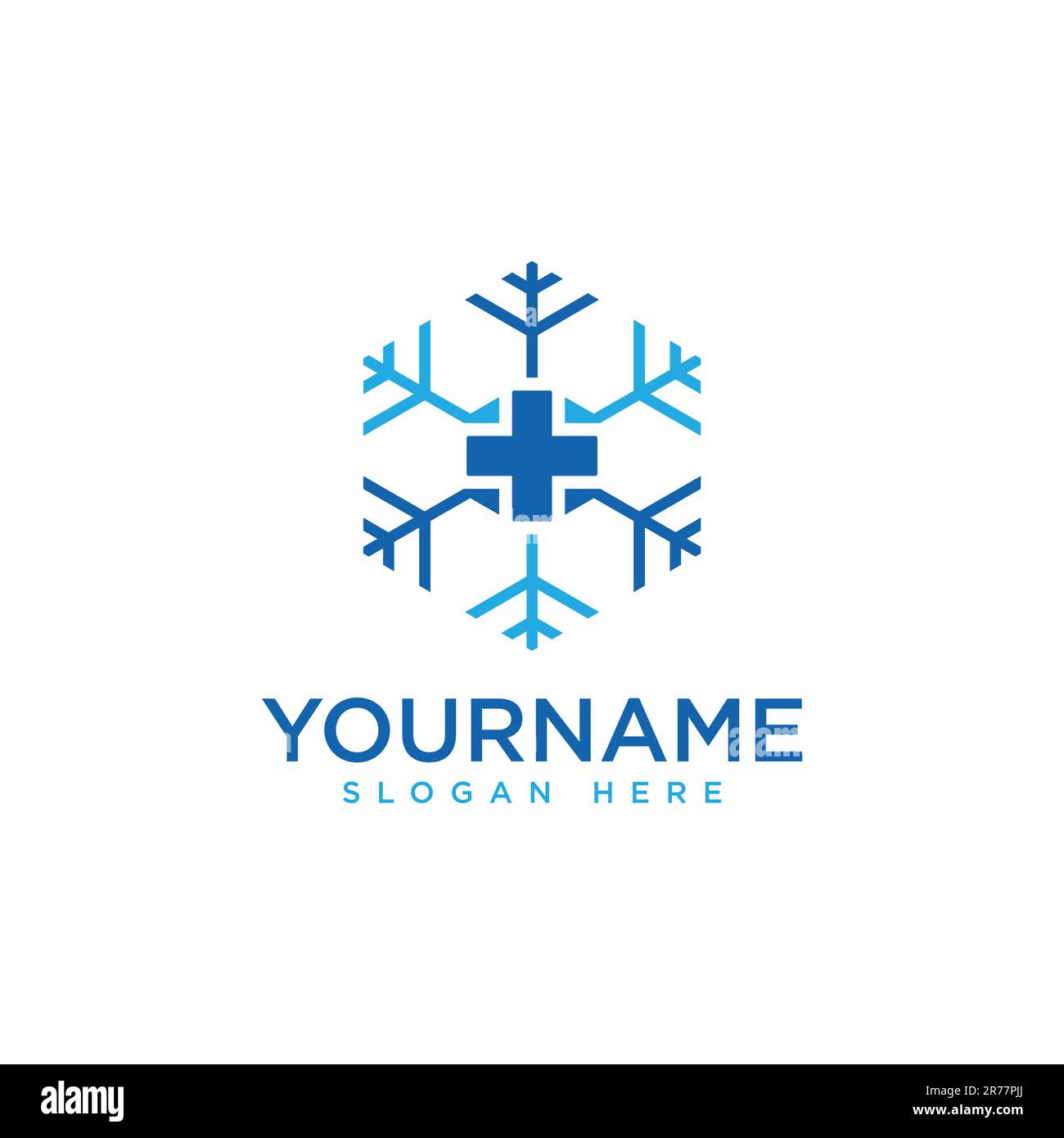 Snowflake sign for cryo therapy Logo designs. Vector illustration Stock ...