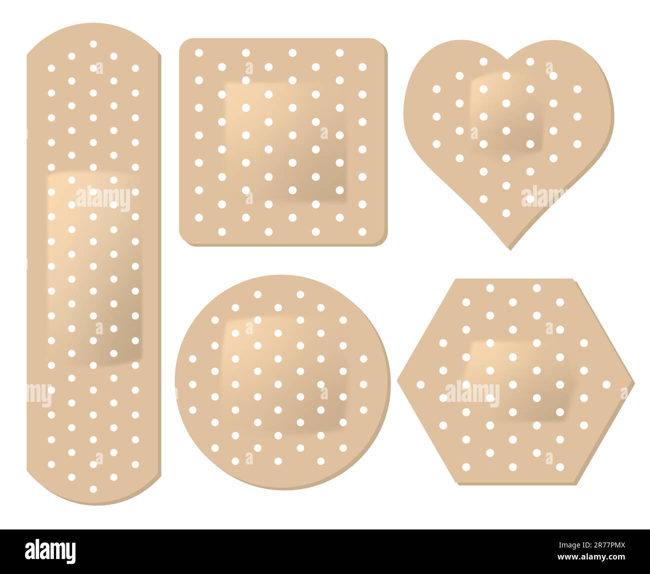 Red cross with plaster Stock Vector Images - Alamy