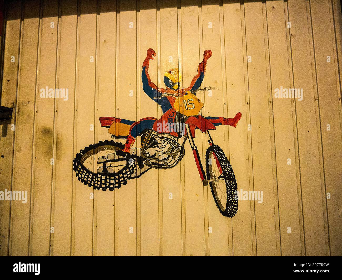 Graffiti on palm trees in hi-res stock photography and images - Alamy