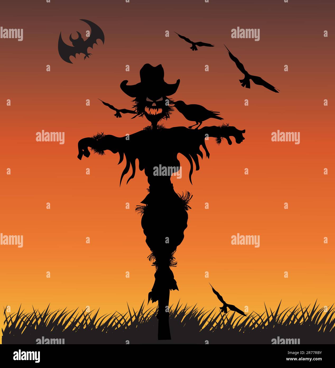 Wallpaper crow Stock Vector Images - Alamy