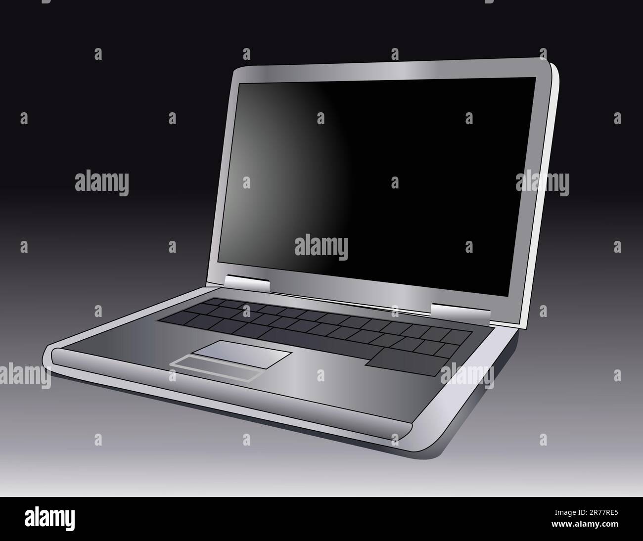 vector illustration of a laptop Stock Vector Image & Art - Alamy