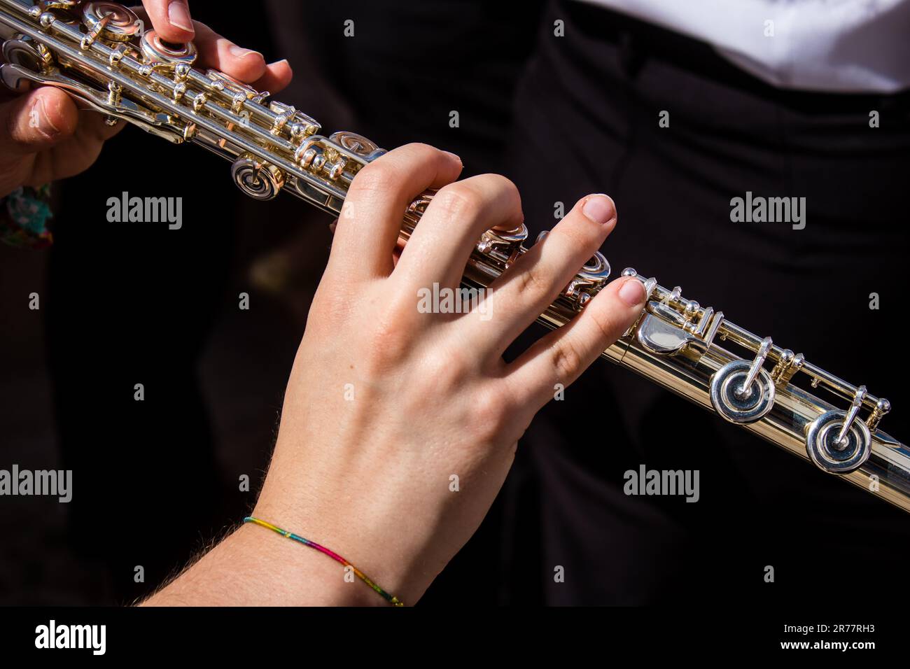 Music band participating at the Corpus Christi procession, an age-old ...
