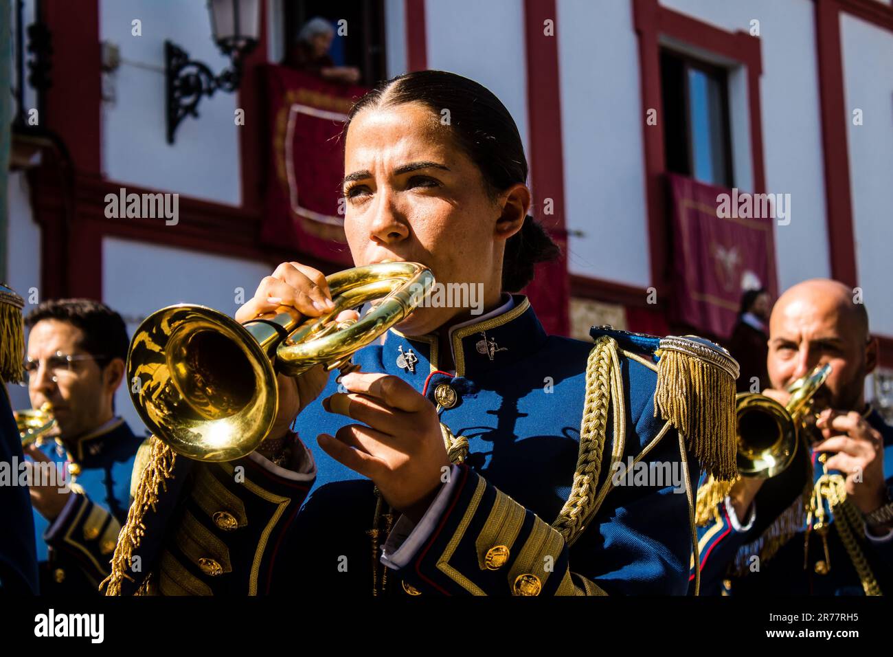 Music band participating at the Corpus Christi procession, an age-old ...