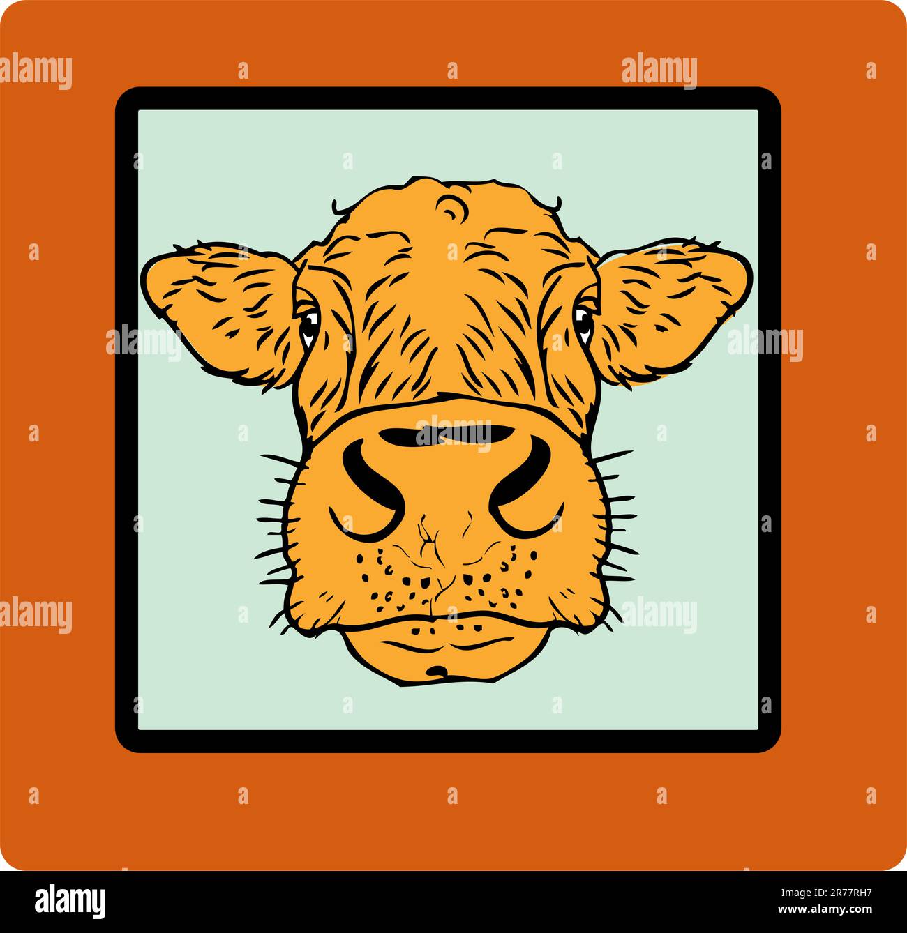 Farm animal silhouette poster Stock Vector Images - Alamy