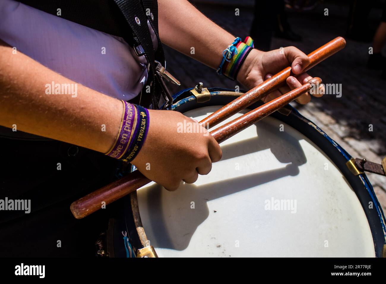 Music band participating at the Corpus Christi procession, an age-old ...