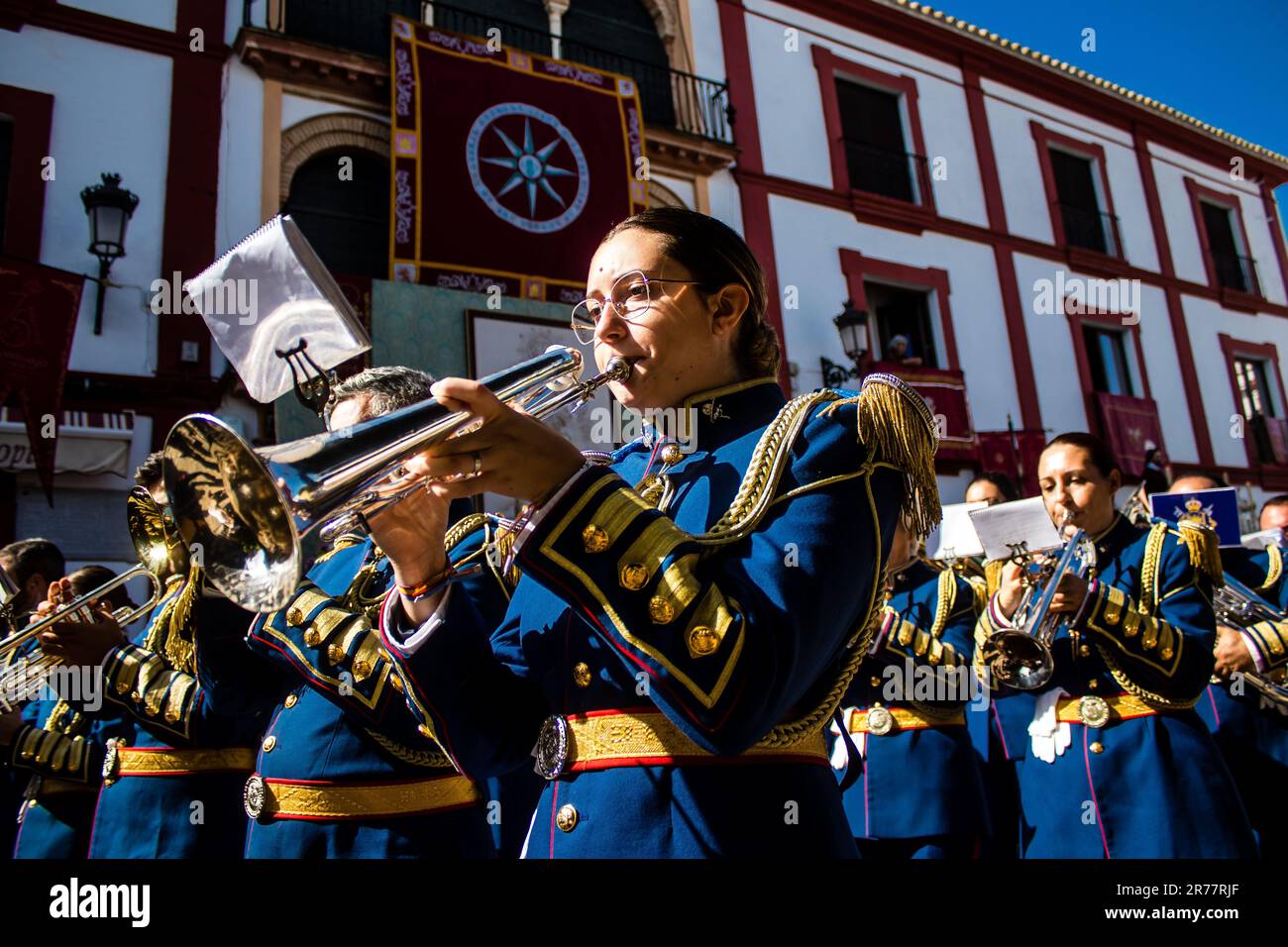 Music band participating at the Corpus Christi procession, an age-old ...