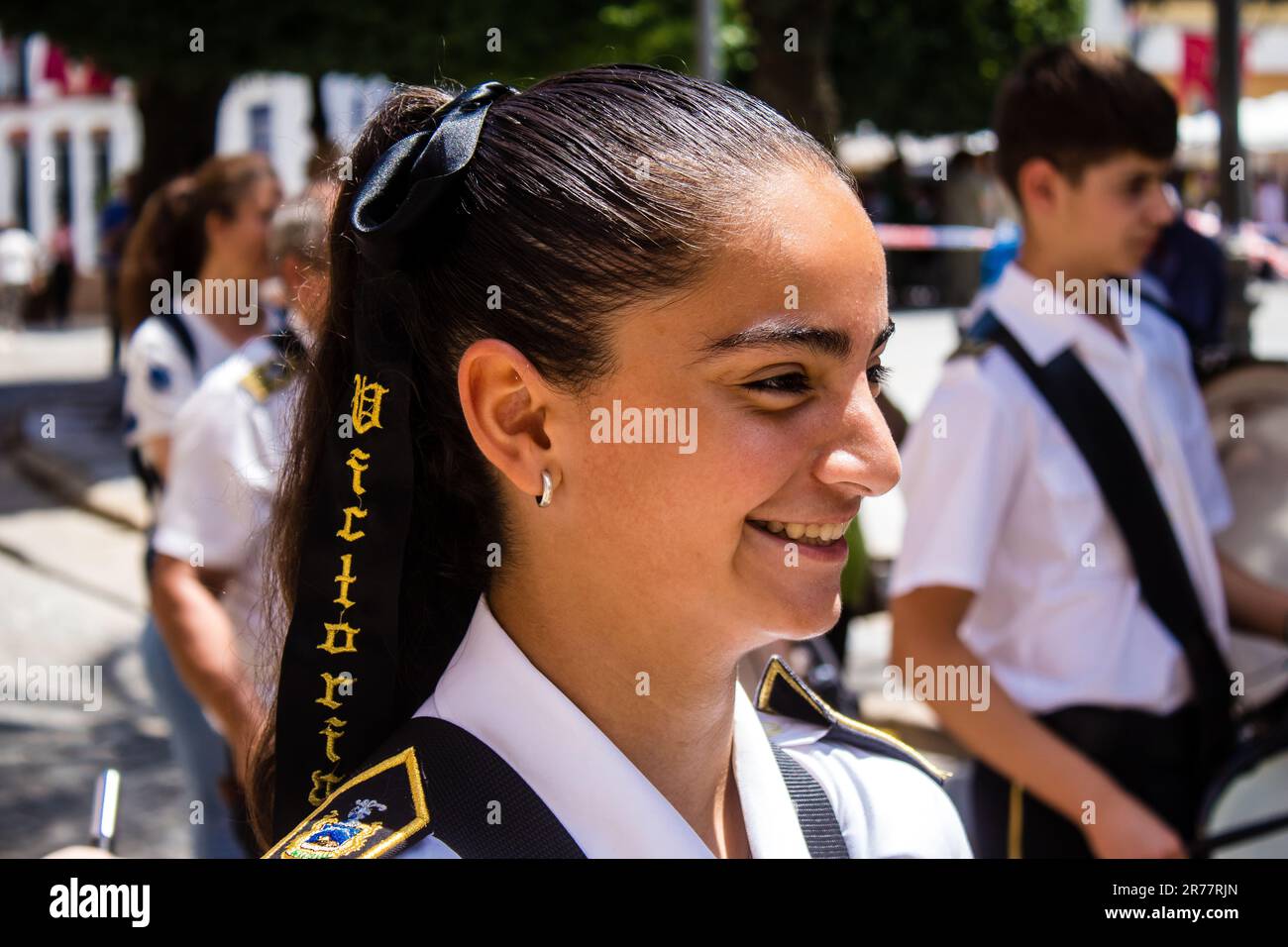 Music band participating at the Corpus Christi procession, an age-old ...