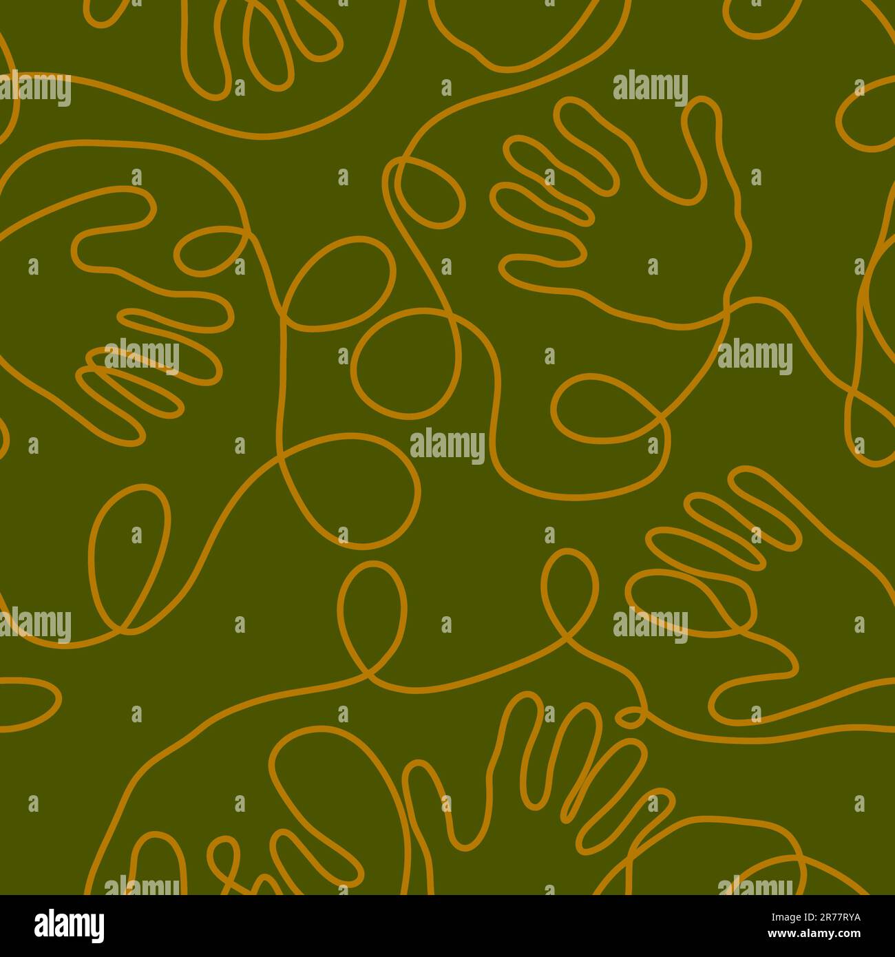 Abstract stripes seamless handprint line art pattern for wrapping paper ...