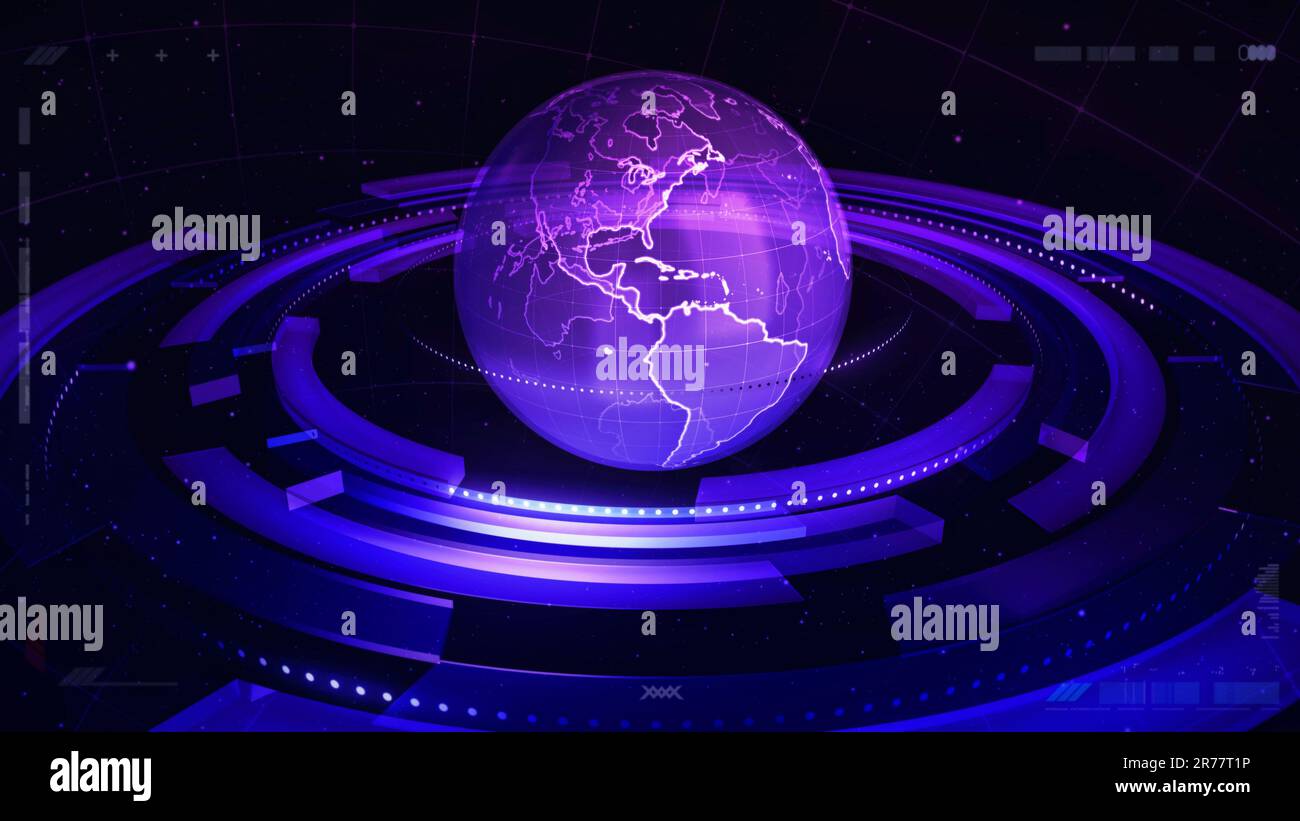 Worldwide news, filler graphics backdrop. A 3D rendering template ...