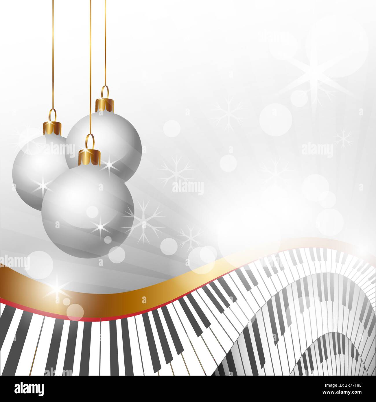 Magic Christmas and Music Background, vector illustration Stock Vector ...