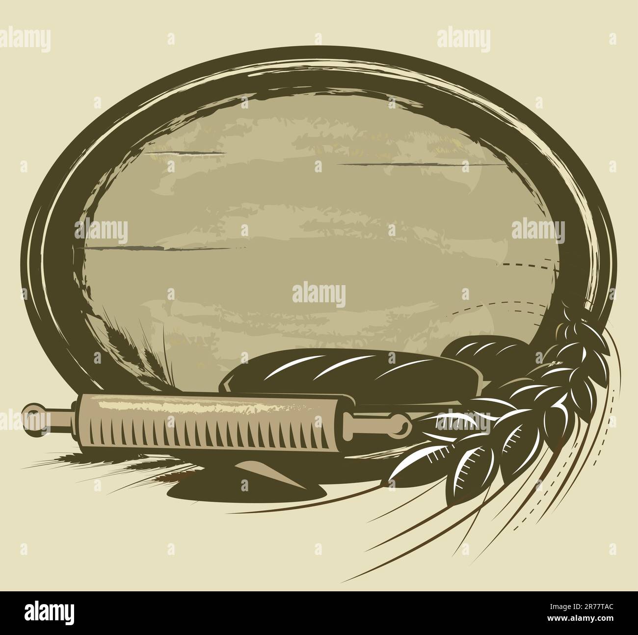 vector wooden sign for food and restaurant related concepts Stock ...