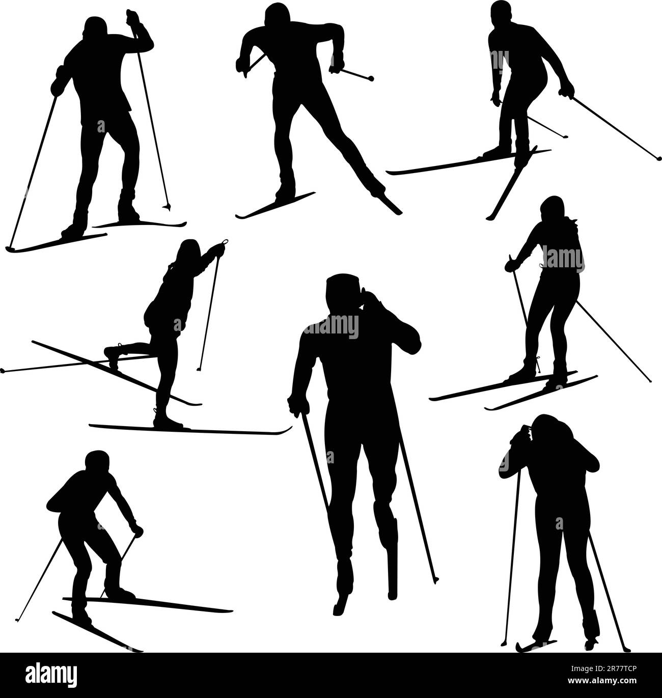Nordic skiing vector Stock Vector Image & Art - Alamy