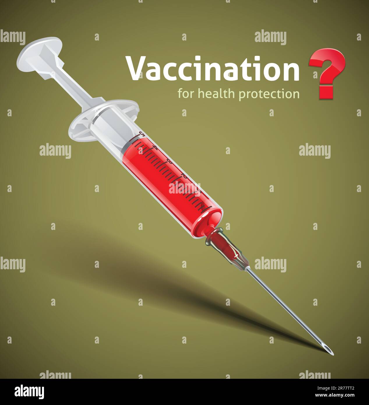 syringe with vaccine color illustration Stock Vector Image & Art - Alamy