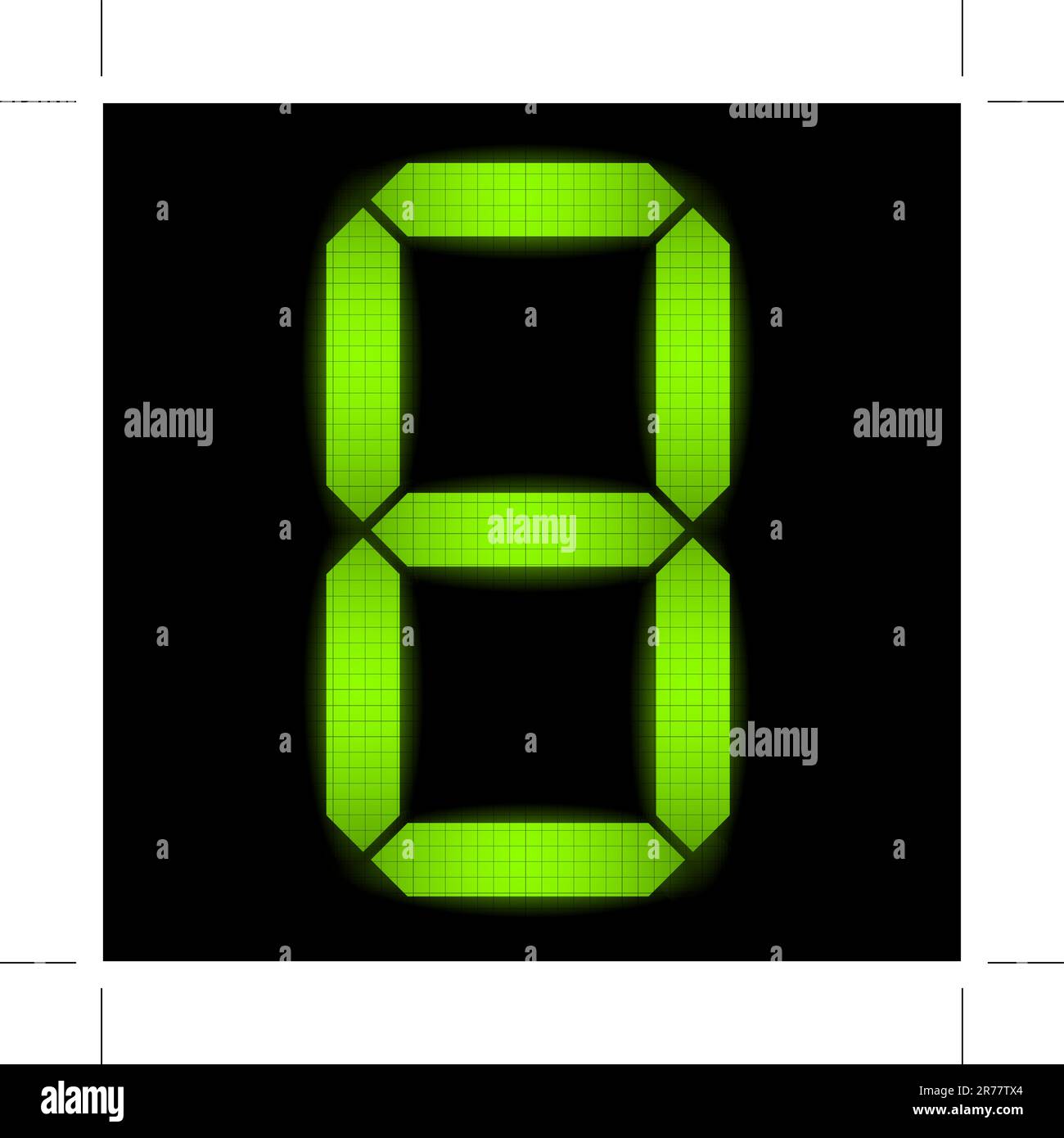 Digital number eight - check my portfolio for other numbers from the ...