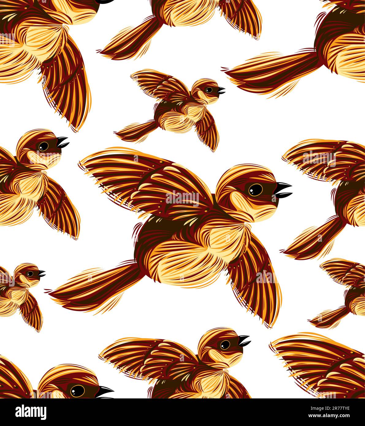 Spring songbird migration Stock Vector Images - Alamy