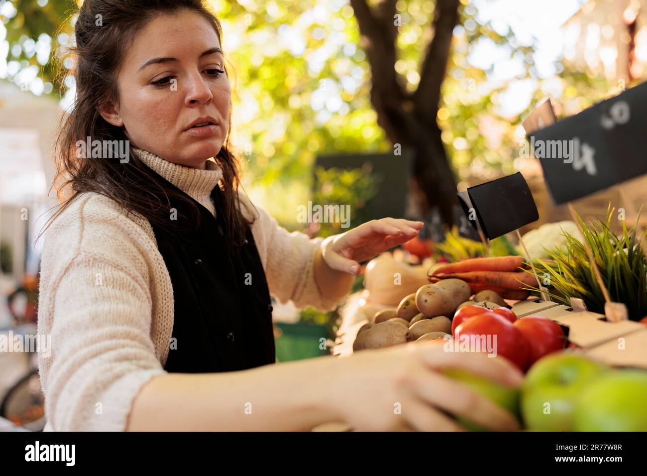 African american vendor arranging hi-res stock photography and images ...