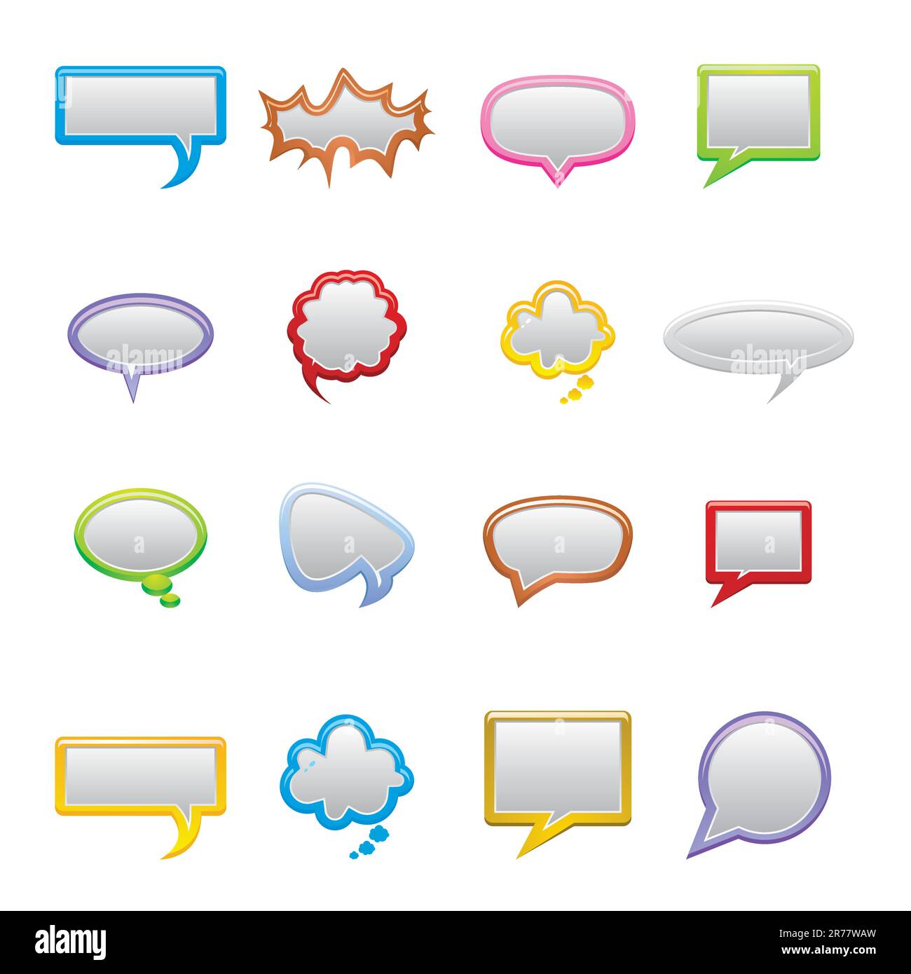 Pink conversation bubbles Cut Out Stock Images & Pictures - Alamy