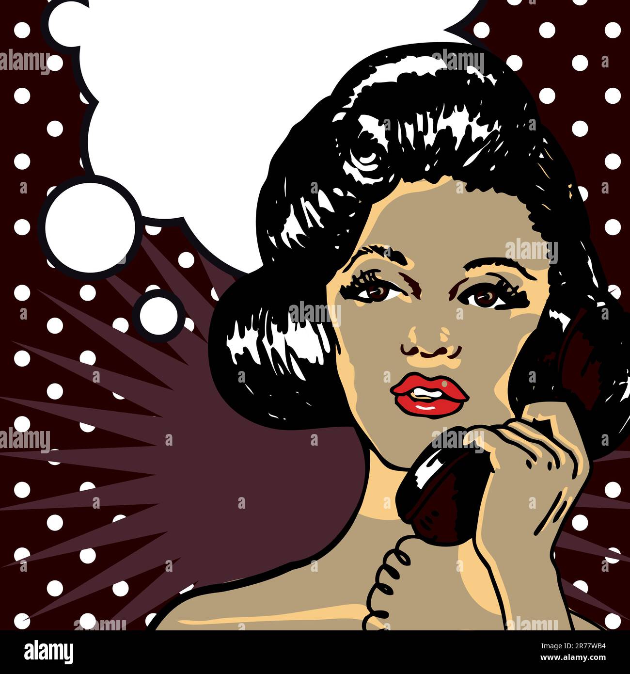 Woman thought balloon Stock Vector Images - Alamy