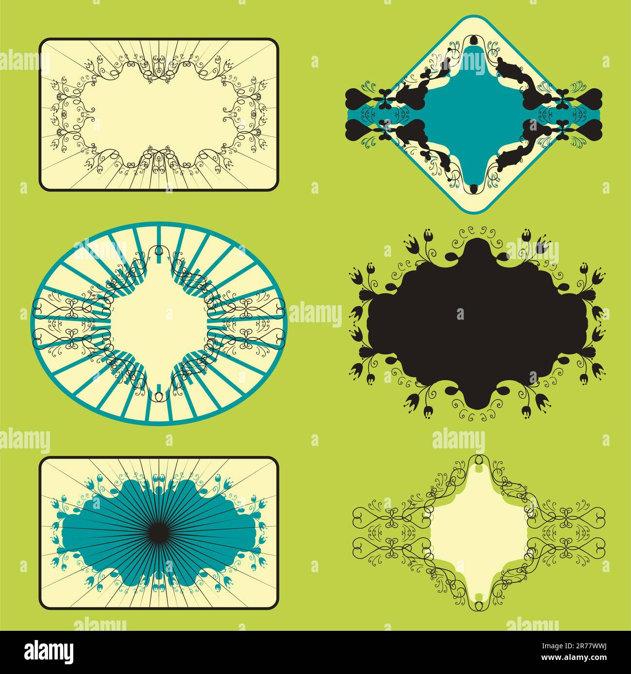 Set of vintage labels fake paper stickers Stock Vector Image & Art - Alamy