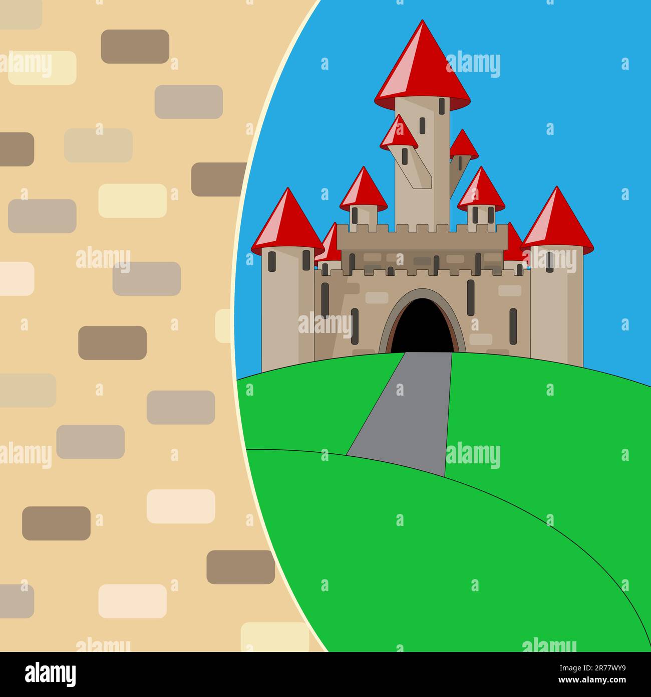 Hole in gate Stock Vector Images - Alamy