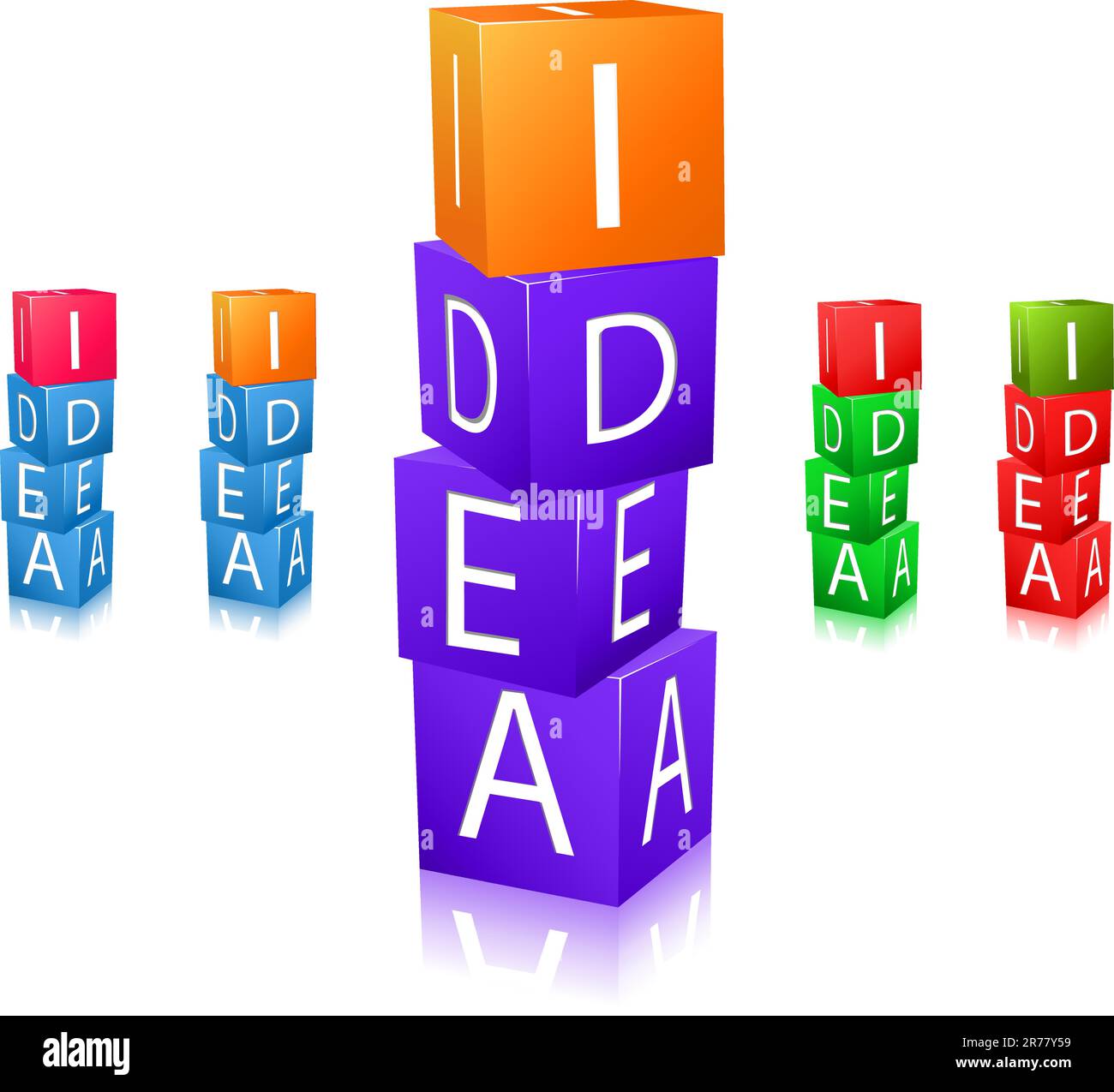 3d block letters Stock Vector Images - Alamy
