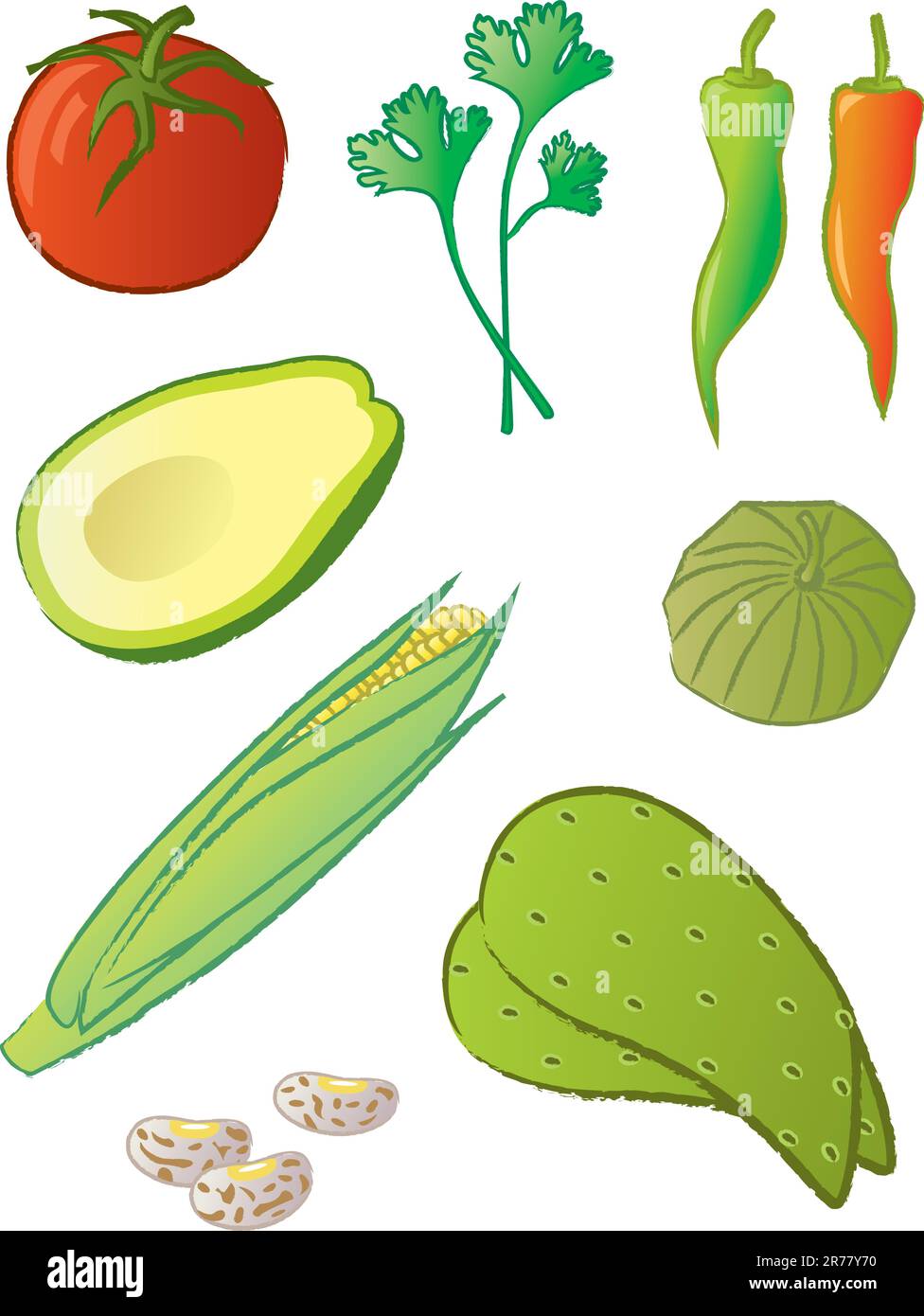 Ingredient with heat Stock Vector Images - Alamy