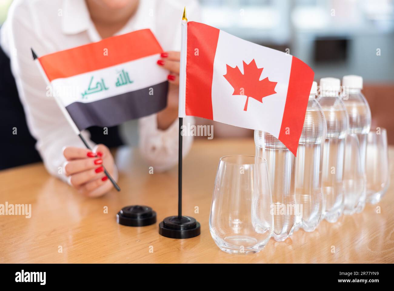 Canada iraq flag hi-res stock photography and images - Alamy