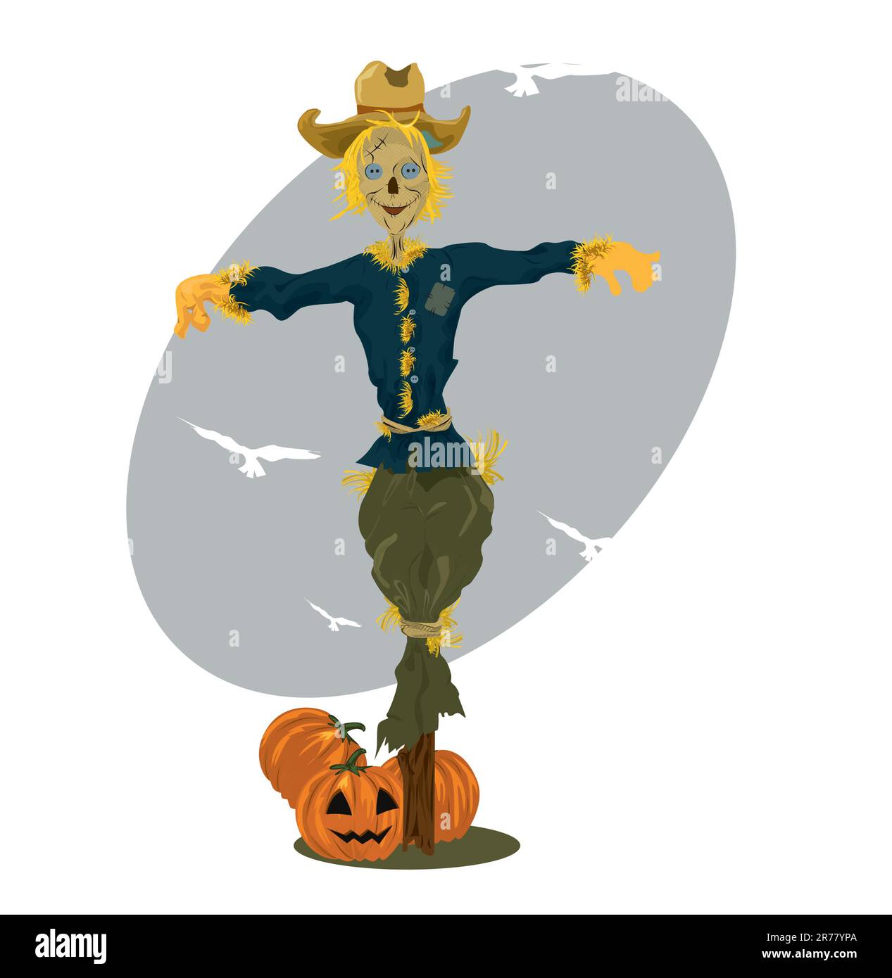 Scarecrow - Vector Stock Vector Image & Art - Alamy