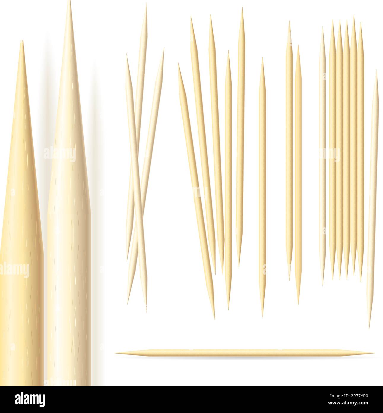 Toothpicks Stock Vector Images - Alamy