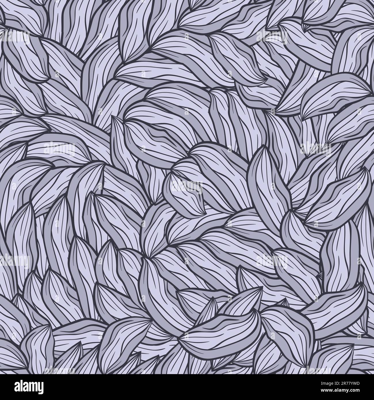 vector seamless background with abstract leaves, clipping mask Stock ...